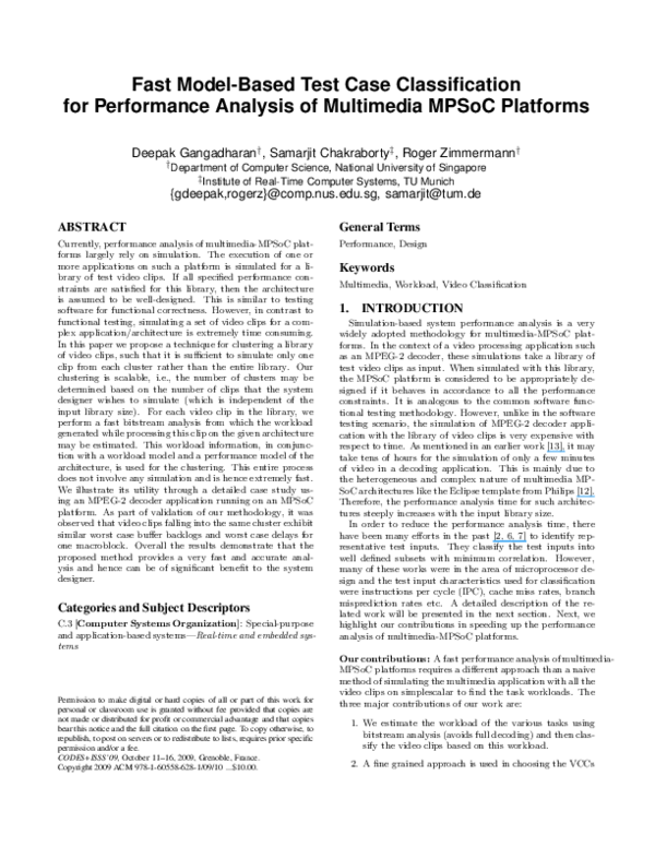 Pdf Fast Model Based Test Case Classification For Performance