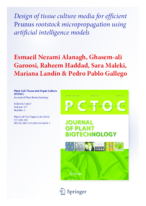 (PDF) Design of tissue culture media for efficient Prunus rootstock ...