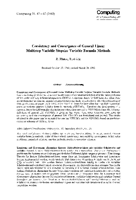 Consistency And Convergence Of General Linear Multistep Variable Stepsize Variable Formula Methods