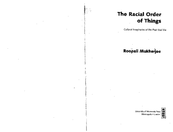 (PDF) The Racial Order of Things (Introduction)