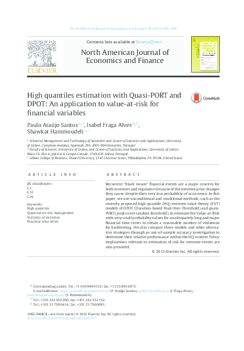 (PDF) High quantiles estimation with Quasi-PORT and DPOT: An ...