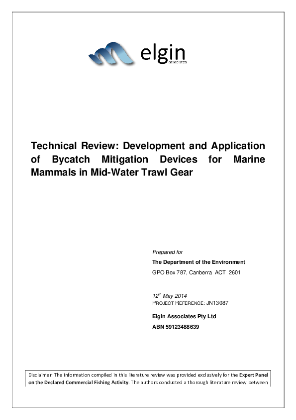 (PDF) Technical Review: Development and Application of Bycatch ...