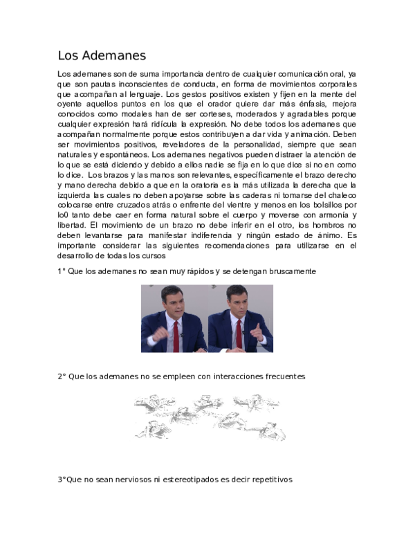 (DOC) Los Ademanes