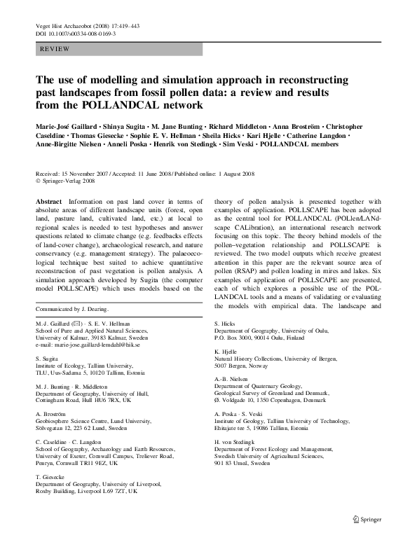 (PDF) The use of modelling and simulation approach in reconstructing ...