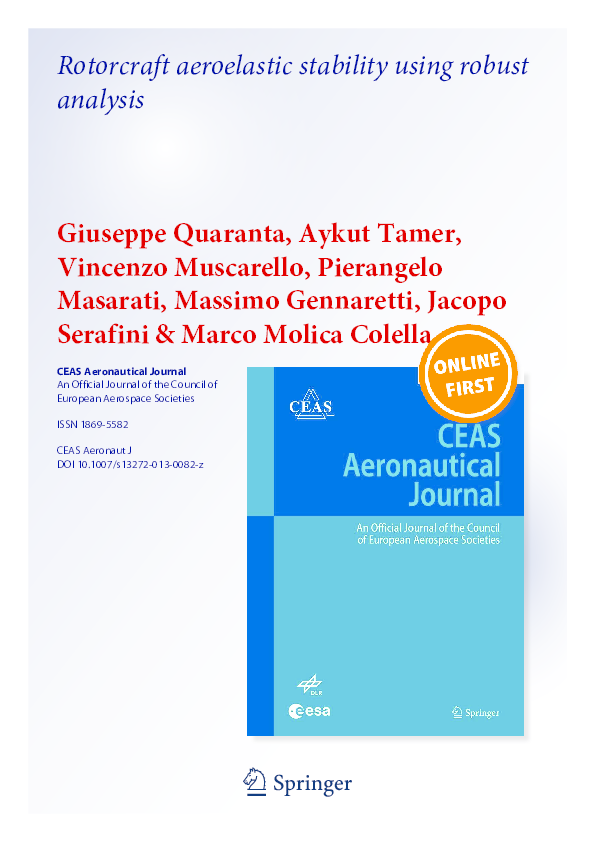 (PDF) Rotorcraft aeroelastic stability using robust analysis