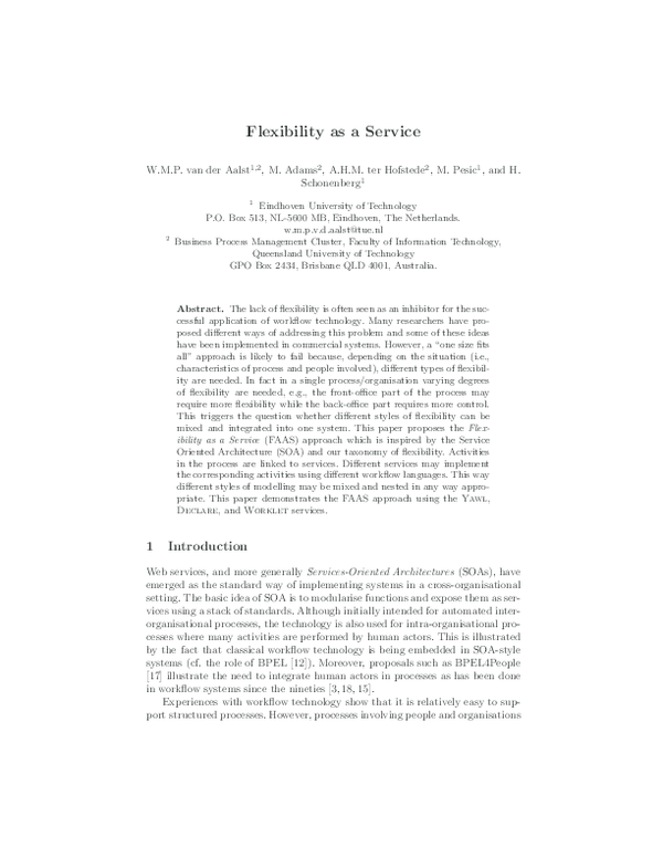 (PDF) Flexibility as a service