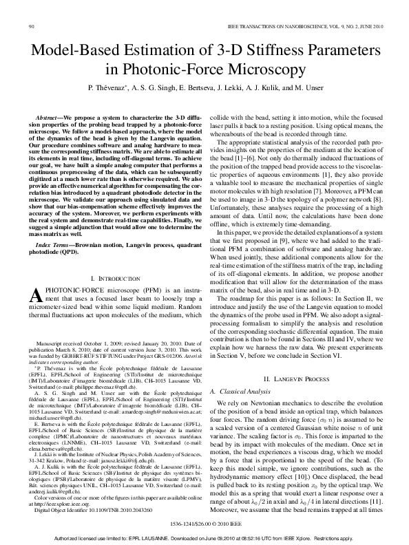 (PDF) Model-Based Estimation of 3-D Stiffness Parameters in Photonic ...