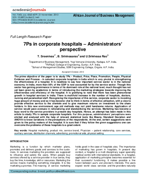 (PDF) African Journal of Business Management