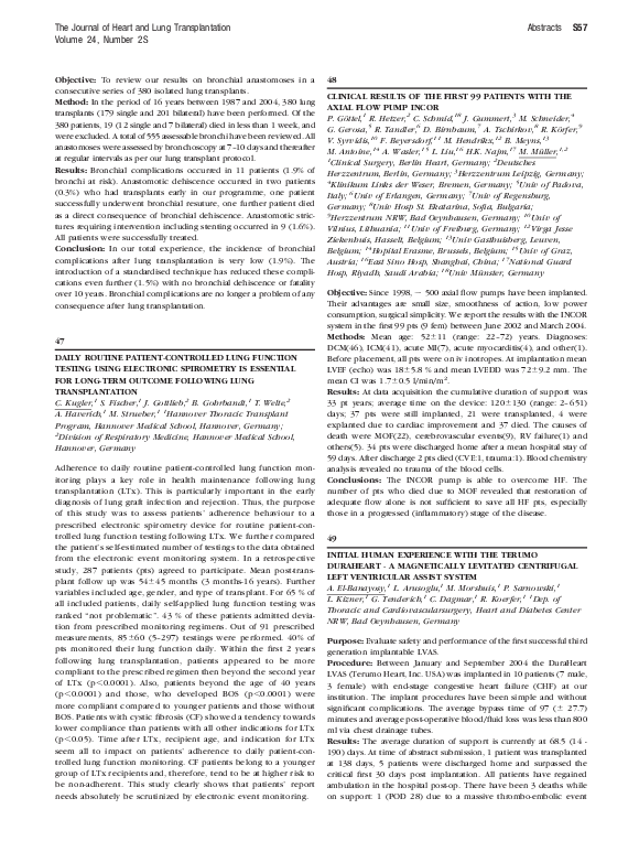 (PDF) Clinical results of the first 99 patients with the axial flow ...