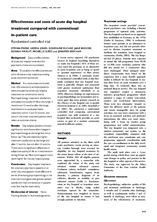 Pdf Randomised Controlled Trial Randomised Controlled Trial