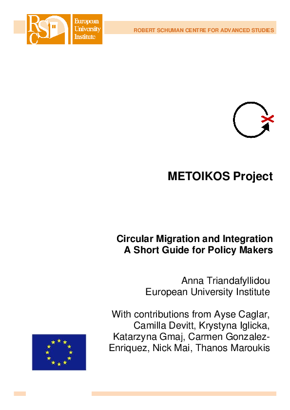 (PDF) Circular Migration and Integration A Short Guide for Policy Makers