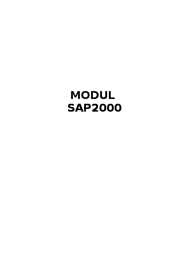 (DOC) MODUL SAP2000