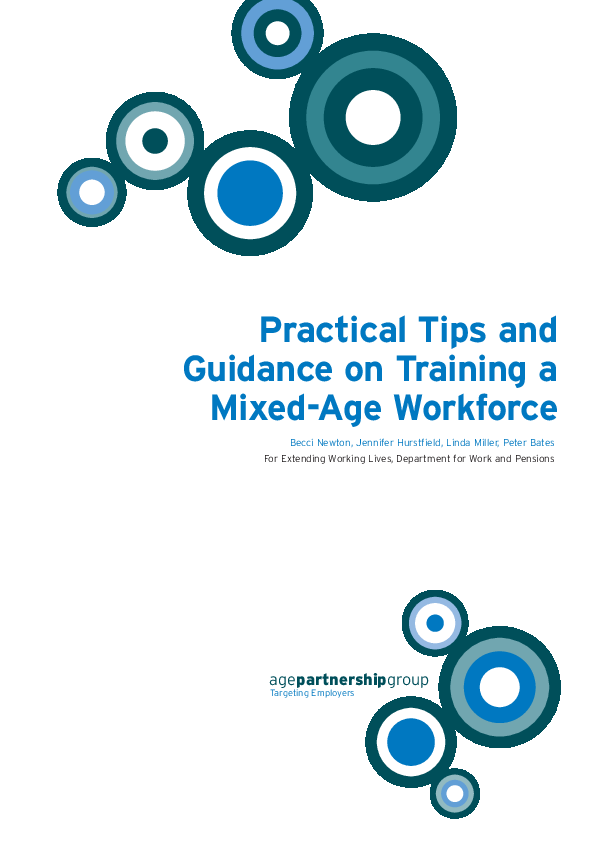(PDF) Practical Tips and Guidance on Training a Mixed-Age Workforce