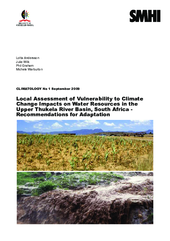 (PDF) Local assessment of vulnerability to climate change impacts on ...