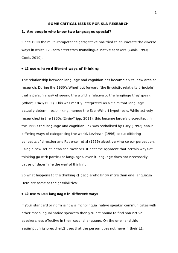 (DOC) Critical issues research paper