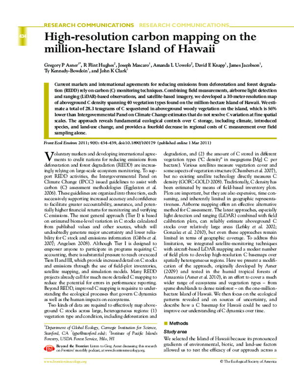 (PDF) High-resolution carbon mapping on the million-hectare Island of ...