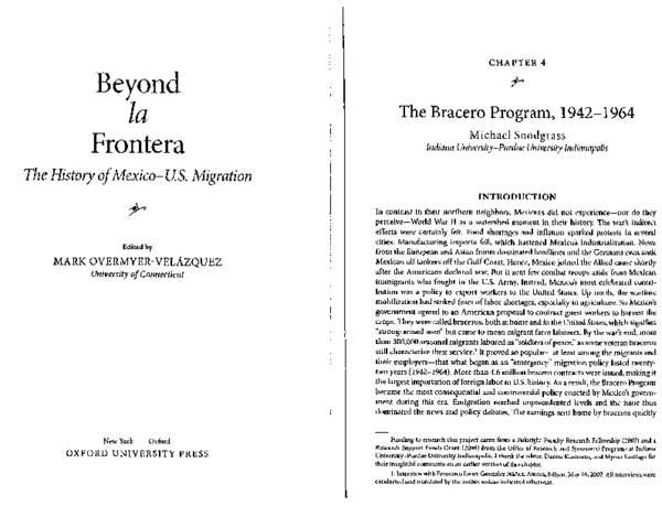 (PDF) The Bracero Program, 1942-1964