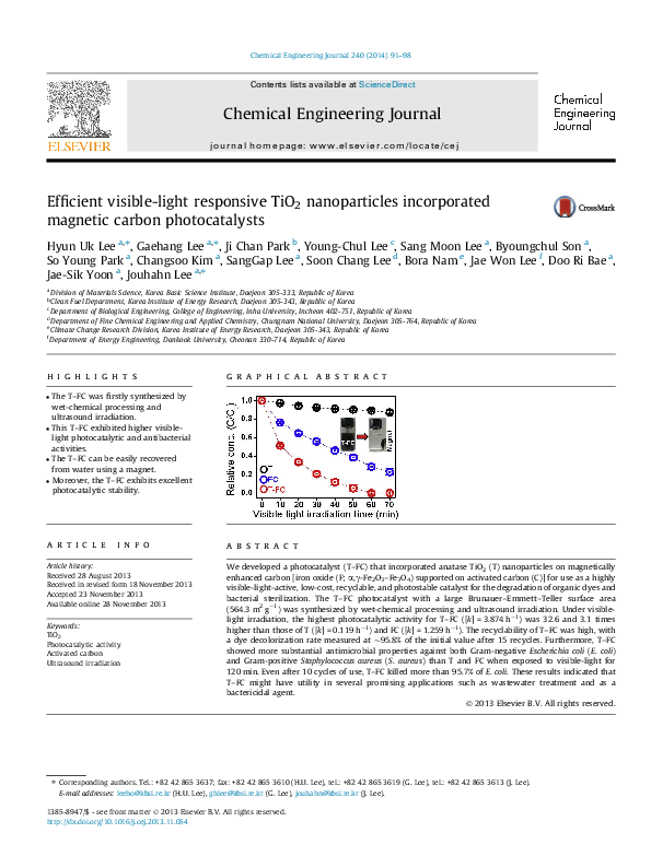 (PDF) Efficient visible-light responsive TiO2 nanoparticles ...