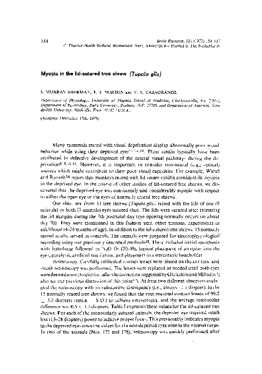 (PDF) Myopia in the lid-sutured tree shrew (Tupaia glis)