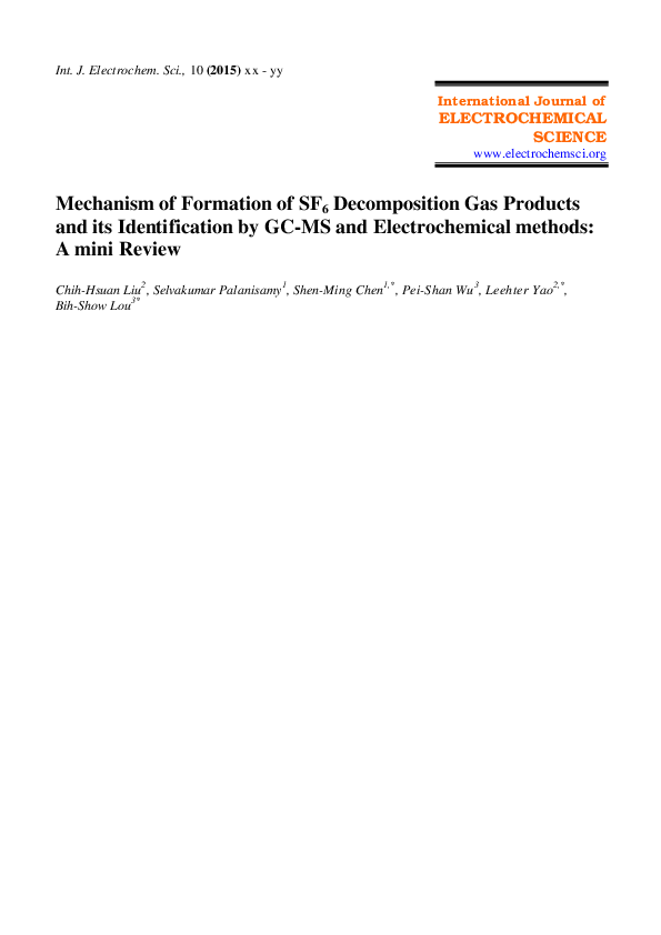 (PDF) Supplementary information Mechanism of Formation of SF6 ...