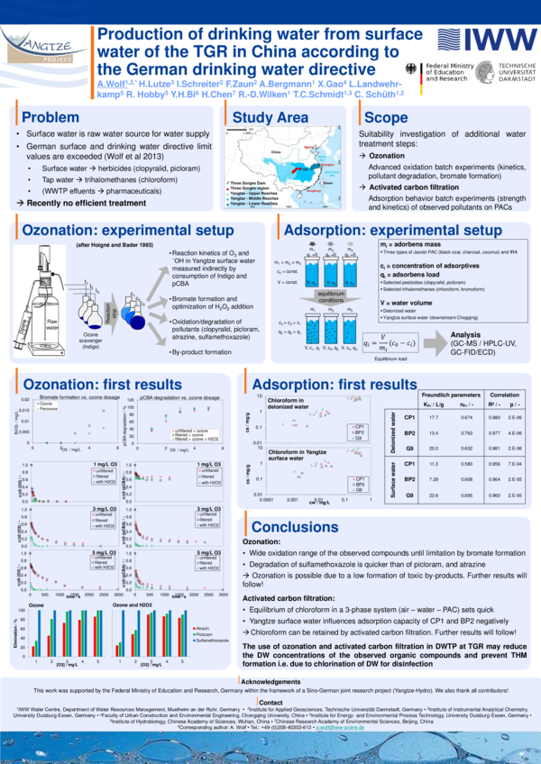 (PDF) Production of drinking water from surface water of the TGR in ...
