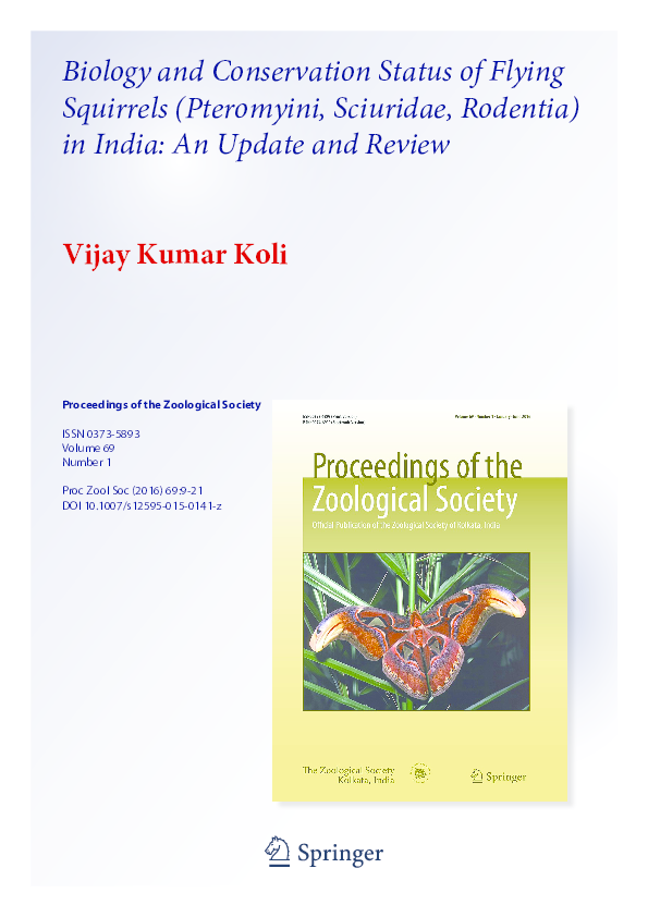 (PDF) Biology and Conservation Status of Flying Squirrels (Pteromyini ...