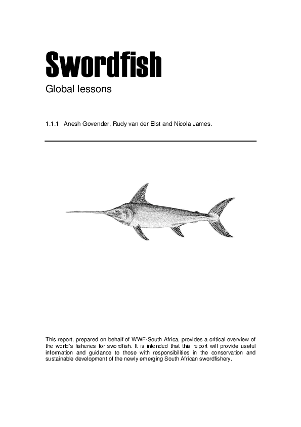 (PDF) Swordfish Global lessons