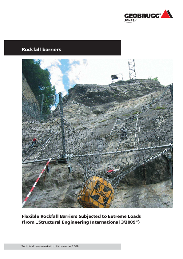 (PDF) Flexible Rockfall Barriers Subjected to Extreme Loads