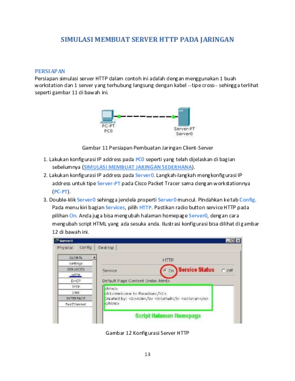 (PDF) SIMULASI MEMBUAT SERVER HTTP PADA JARINGAN