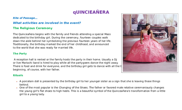 (DOC) QUINCIEAÑERA