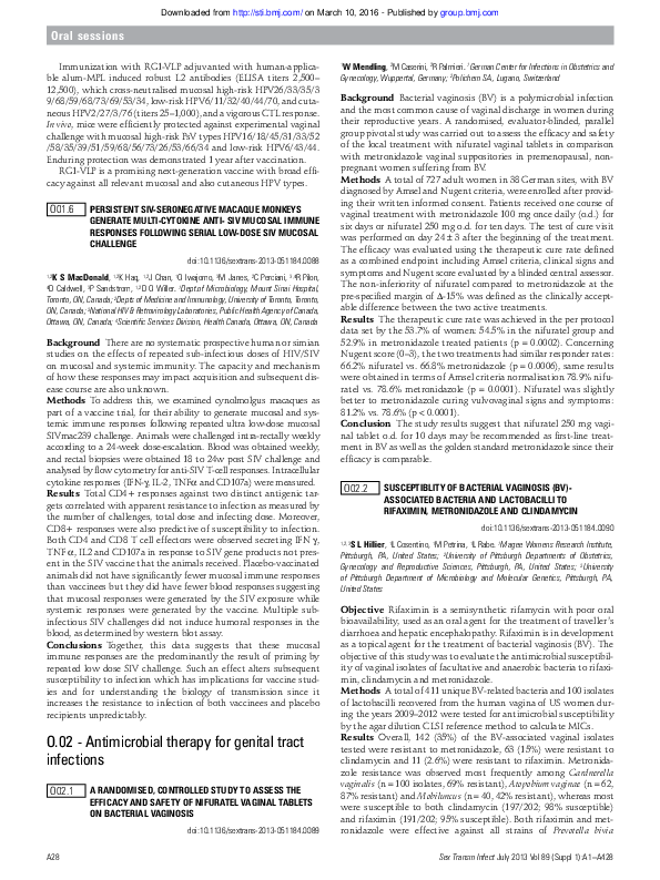(PDF) O02.1 A Randomised, Controlled Study to Assess the Efficacy and ...