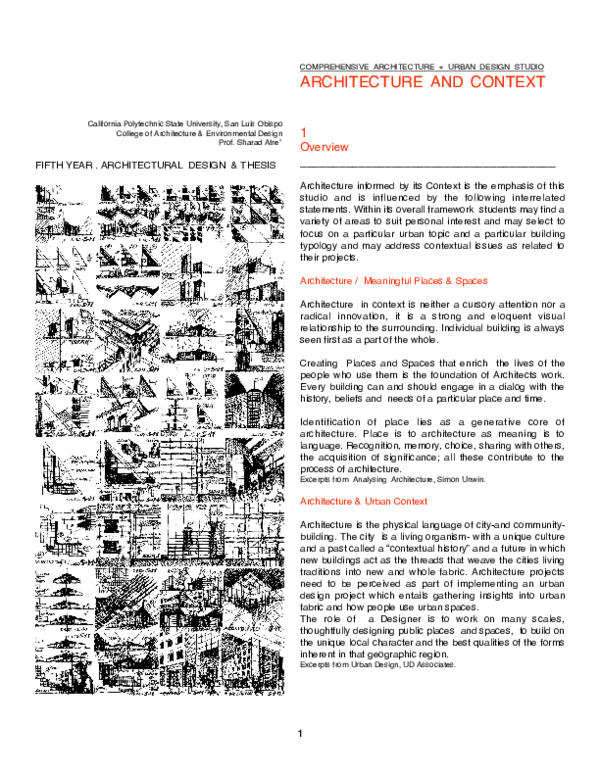 (PDF) ARCHITECTURE AND CONTEXT