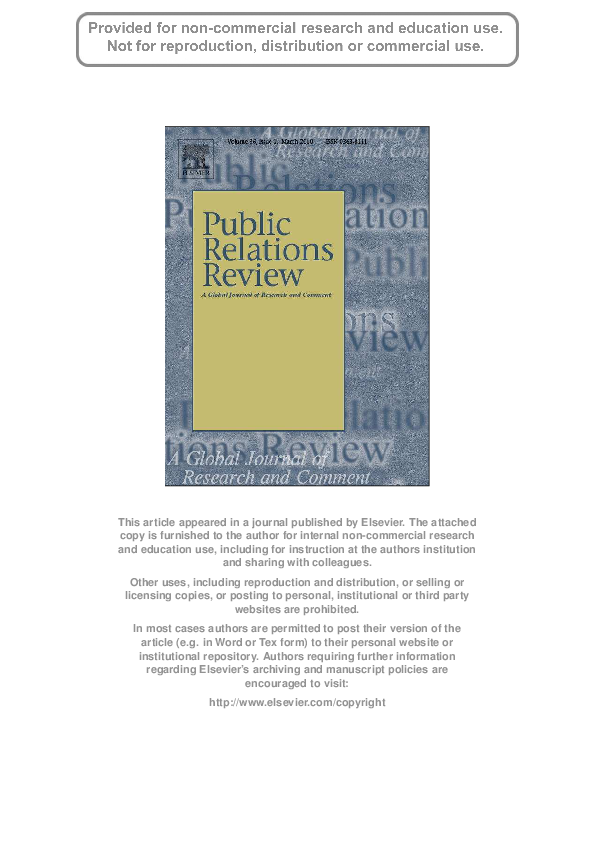 (PDF) The White House and public relations: Examining the linkages ...