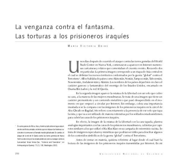(PDF) La venganza contra el fantasma. Las torturas a los prisioneros ...
