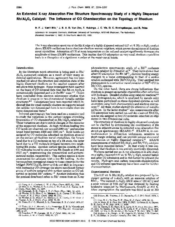 (PDF) An extended x-ray absorption fine structure spectroscopy study of ...