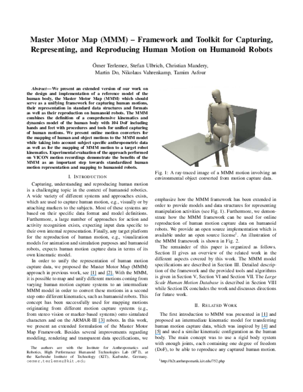 (PDF) Master Motor Map (MMM)–Framework and Toolkit for Capturing ...
