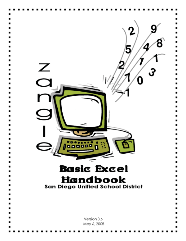 (PDF) Basic Excel Handbook