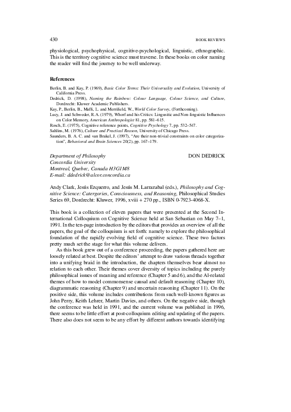 (PDF) Andy Clark, Jesús Ezquerro, and Jesús M. Larrazabal (eds ...