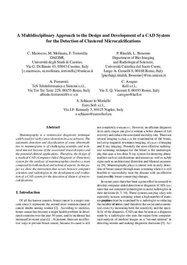 Pdf A Multidisciplinary Approach To The Design And Development Of A Cad System For The