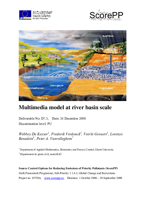 (PDF) Multimedia model at river basin scale