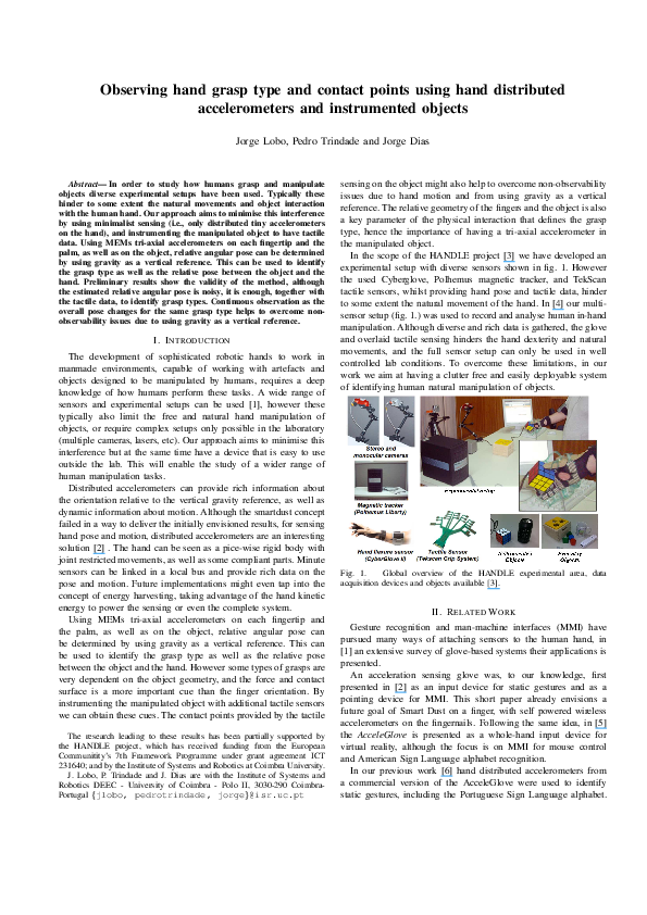 (PDF) Observing hand grasp type and contact points using hand ...