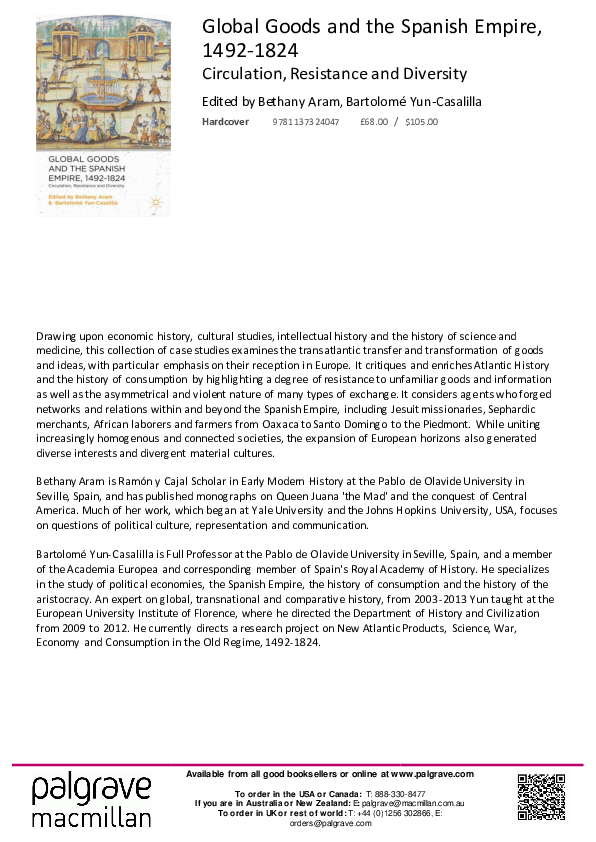 (PDF) Global Goods and the Spanish Empire, 1492-1824 Circulation ...