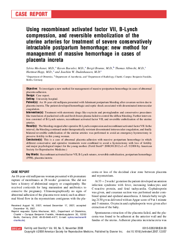 (PDF) Cornual Placenta Percreta with Uterine Rupture | MAYURI MORE ...