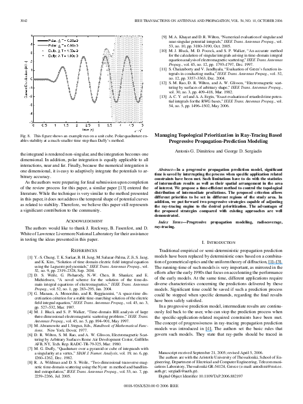 Pdf Managing Topological Prioritization In Ray Tracing Based Progressive Propagation