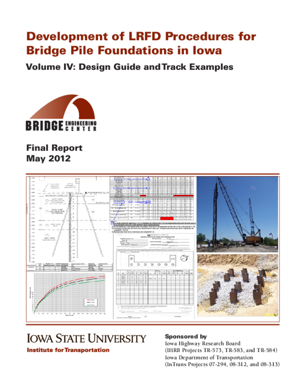 Development of LRFD Design Procedures for Bridge Piles in Iowa