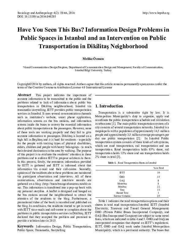 (PDF) Have you seen this bus? : Information design problems in public ...