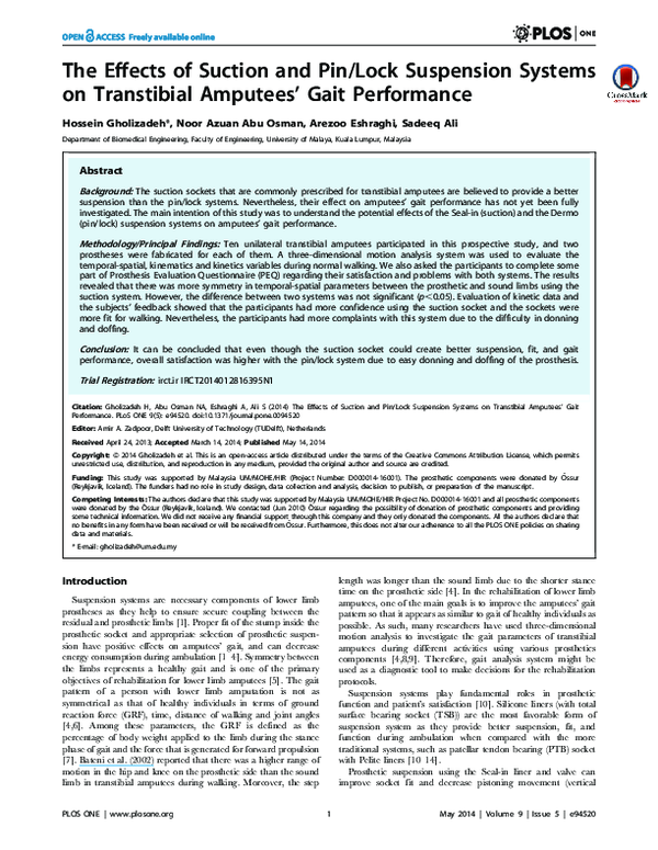 (PDF) The Effects of Suction and Pin/Lock Suspension Systems on ...