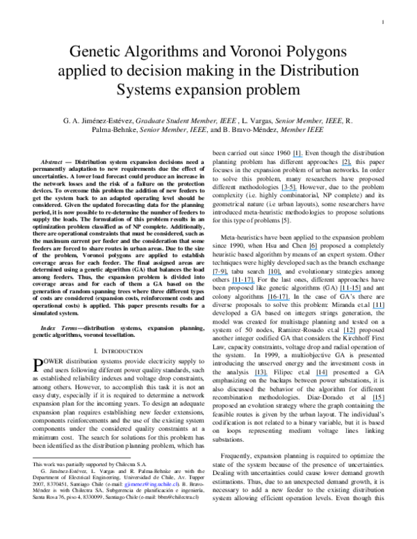 (PDF) Genetic algorithms and Voronoi polygons applied to decision making in the distribution ...