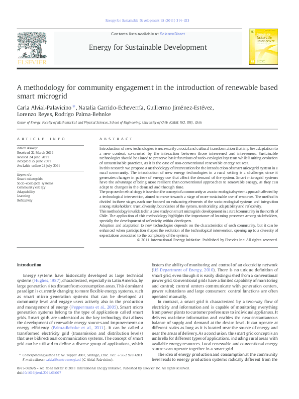 (PDF) A methodology for community engagement in the introduction of ...