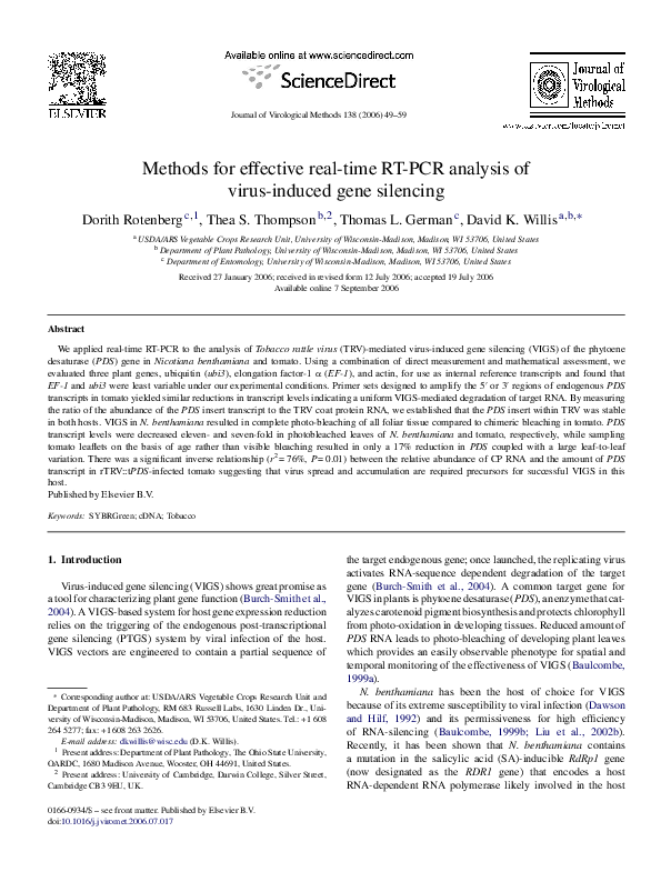 (PDF) Development of RNAi Methods for Peregrinus maidis, the Corn ...
